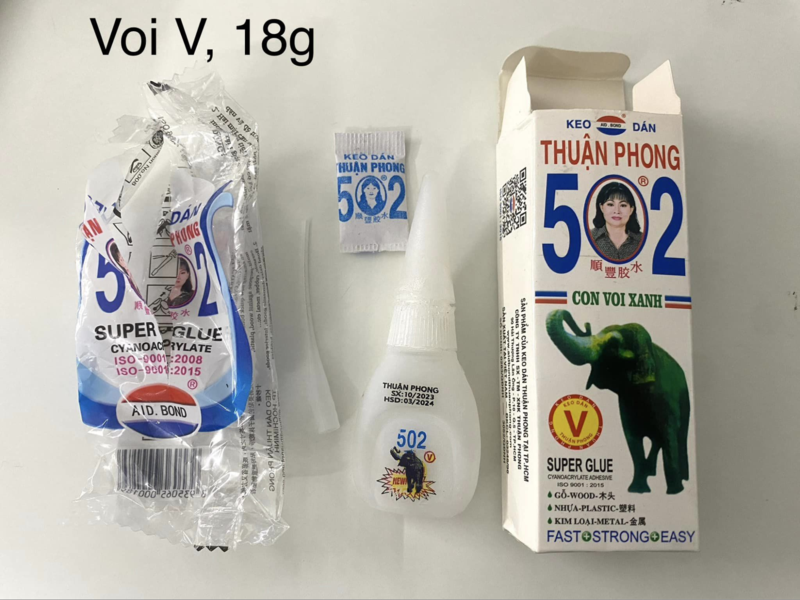 Keo 502 và keo con voi có gì khác nhau?để sử dụng keo