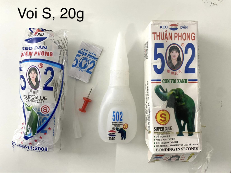 Keo 502 và keo con voi có gì khác nhau?để sử dụng keo